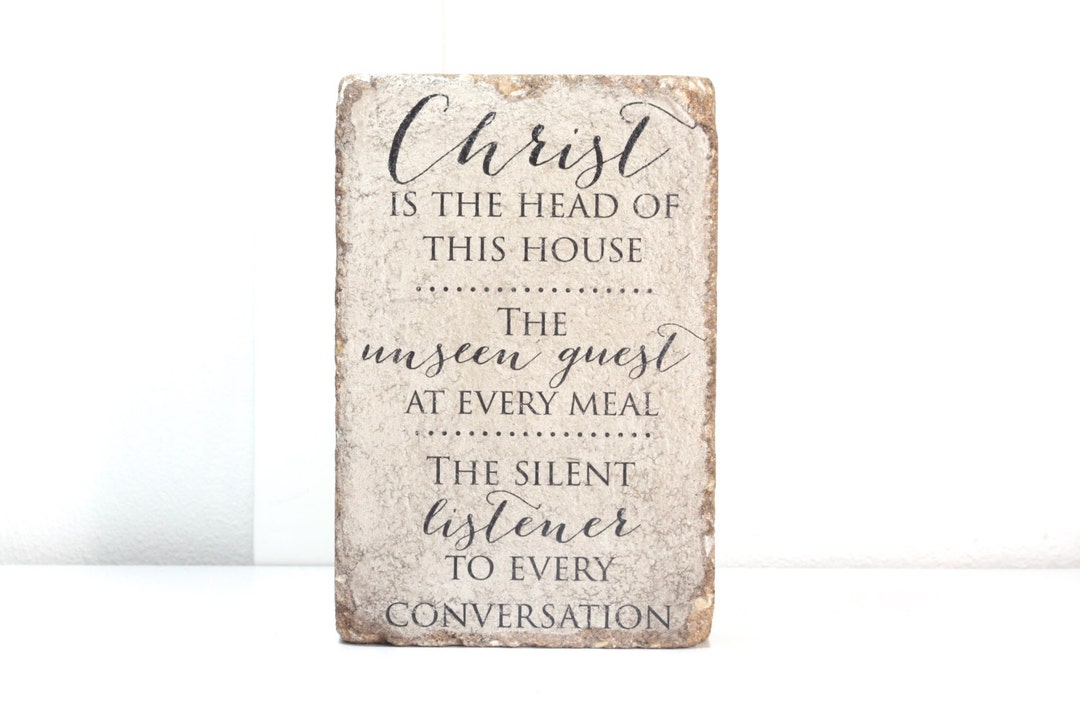 Rustic Christian Decor. Christ is the Head of This House. Door or ...