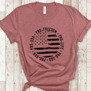 Pro-freedom Conservative Christian Shirt Freedom Fighter T-shirt Pro ...