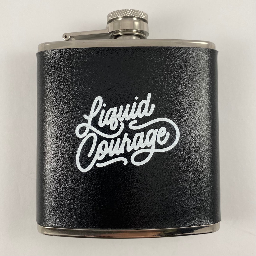Liquid Courage Flask - Etsy UK
