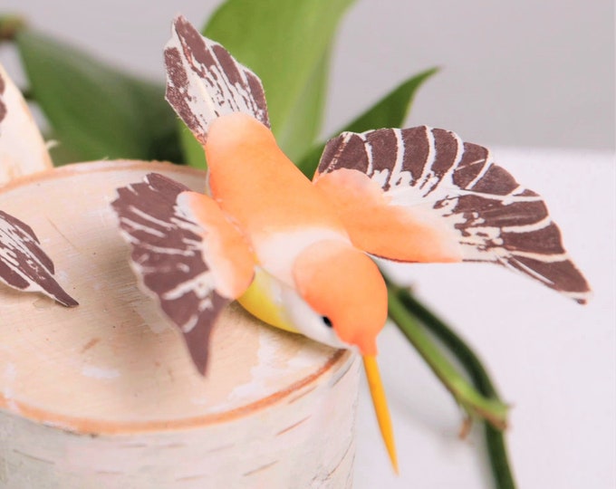 12 Cute 4 1/4 Hummingbirds Artificial Feather - Etsy