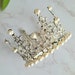 Pretty Rhinestone Pearl Silver Metal Crown 4.75” for Cake Topper ...