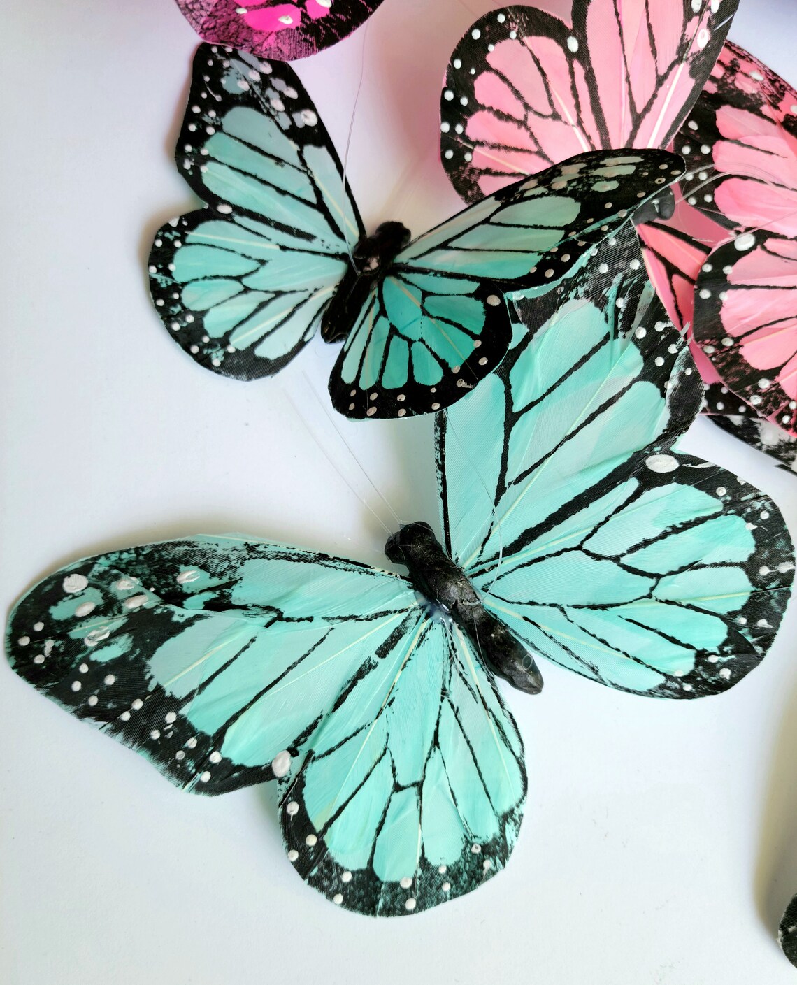 String Multicolor Feather Butterfly Garland Wedding - Etsy