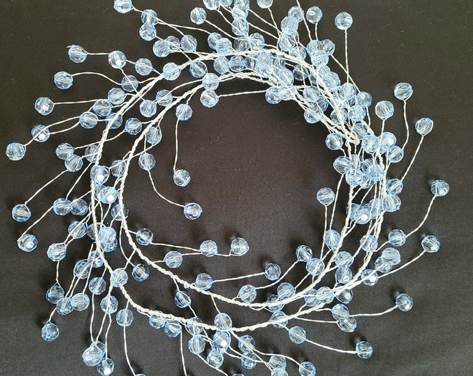 Red Clear Jewel Garland 48”, Christmas Garland, Valentines Garland ...