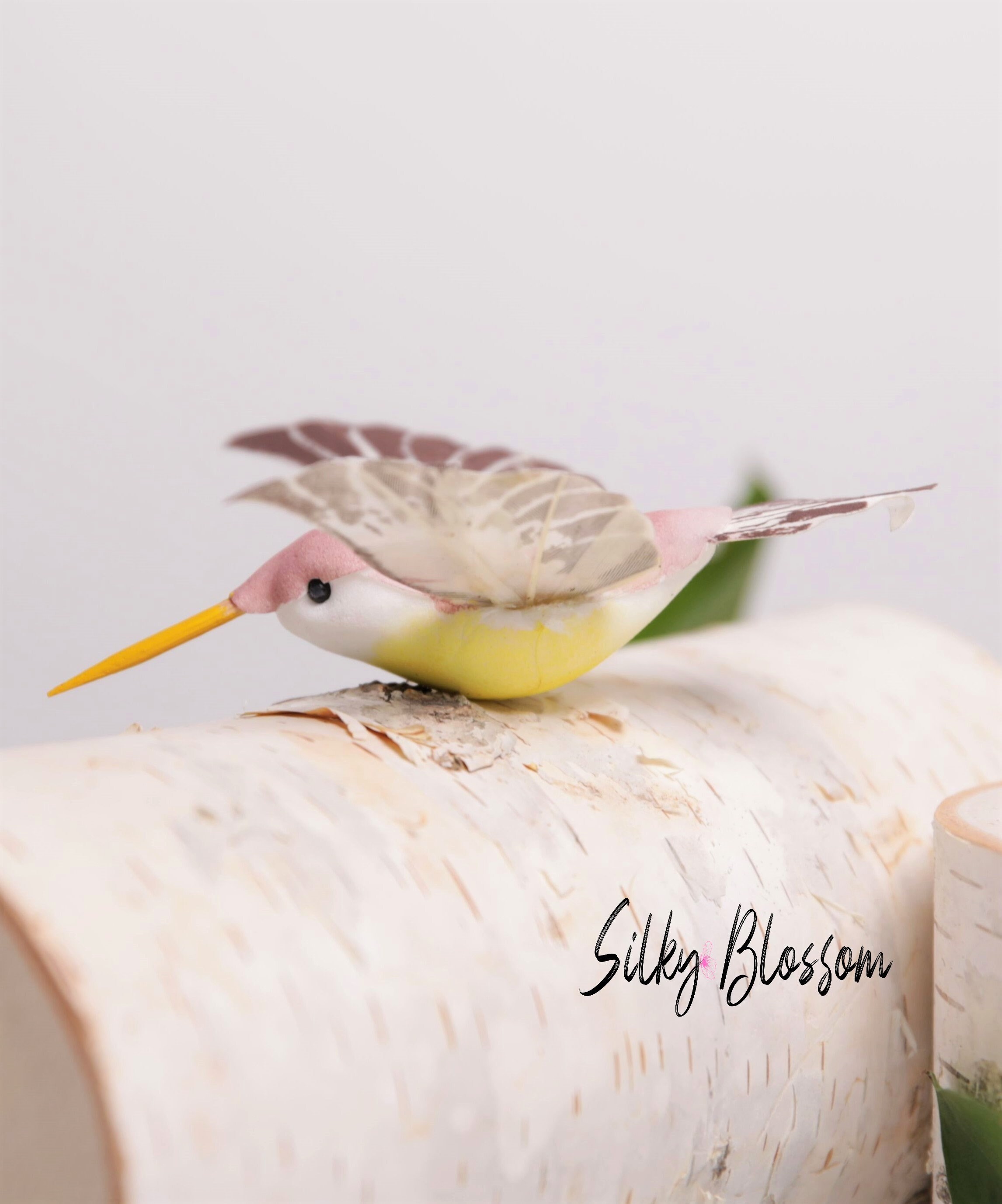 12 Cute 4 1/4" Hummingbirds, Artificial Feather Hummingbirds for Craft ...