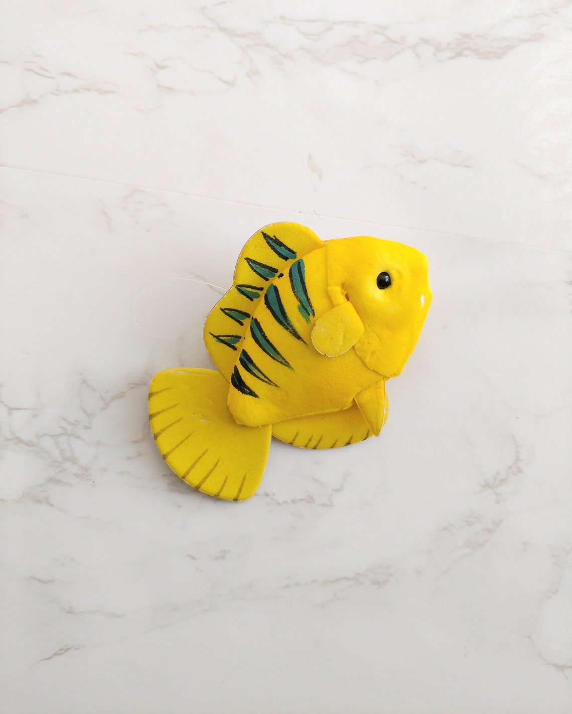 2 Yellow 4 Foam Fish With Loop for Cake Toppers Kids - Etsy