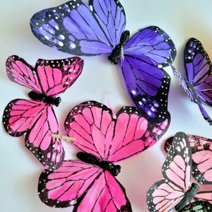 String Multicolor Feather Butterfly Garland , Wedding Decorations ...