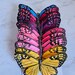 12 Large 7" Multi Monarch Feather Butterflies on Wire for Costumes ...