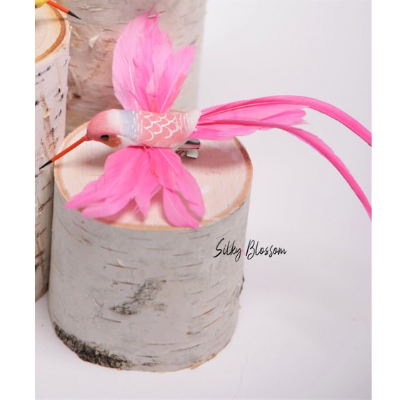 3 Cute 6.5 Artificial Hummingbirds With Clips - Etsy