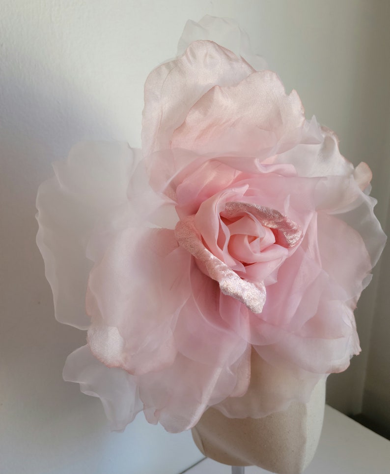 Extra Large Pink 1213 Silk Organdy Velvet Rose - Etsy