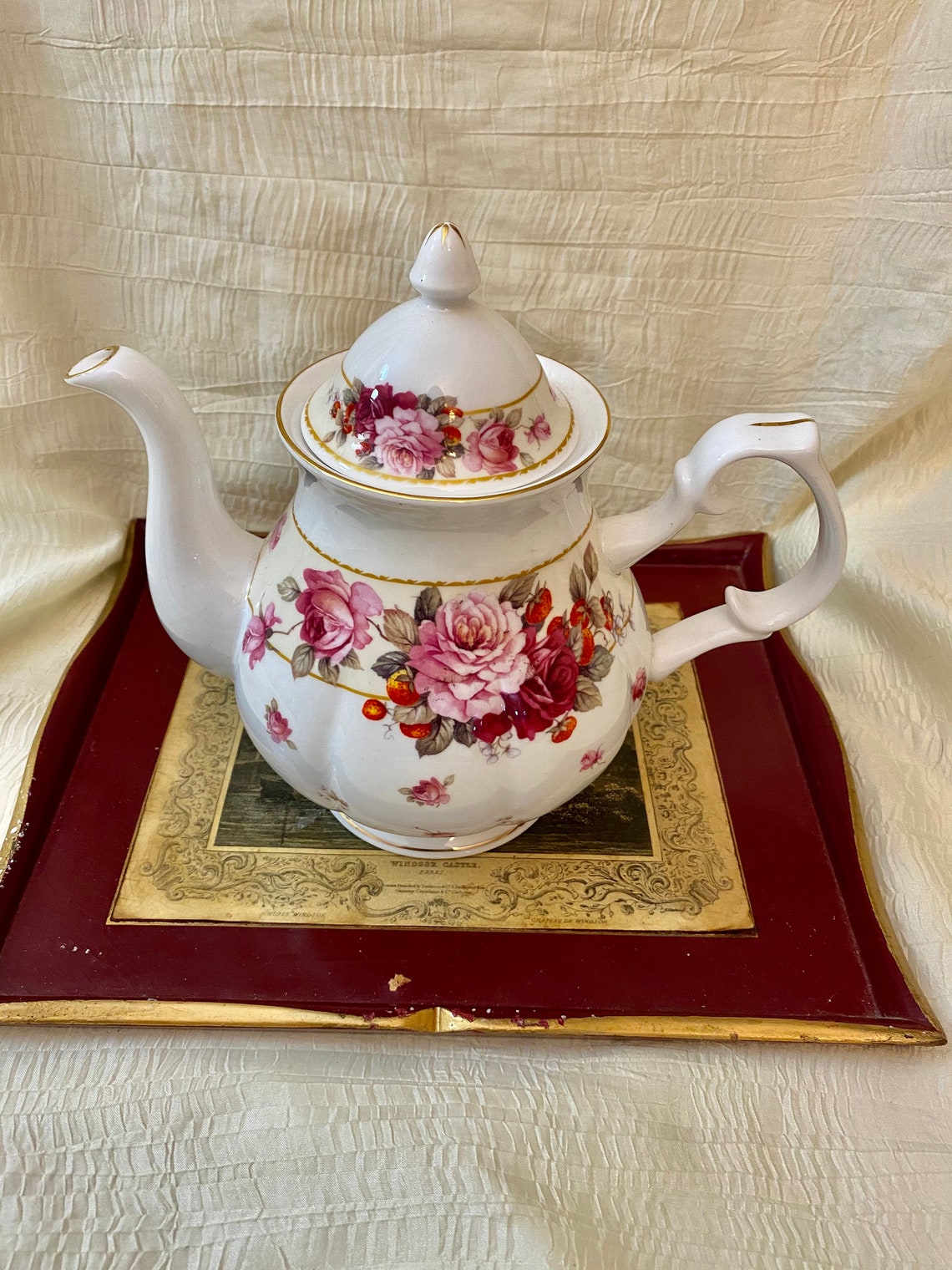 Vintage Gracie China Teapot/Coffee Pot/Stechcol/Tea Party | Etsy