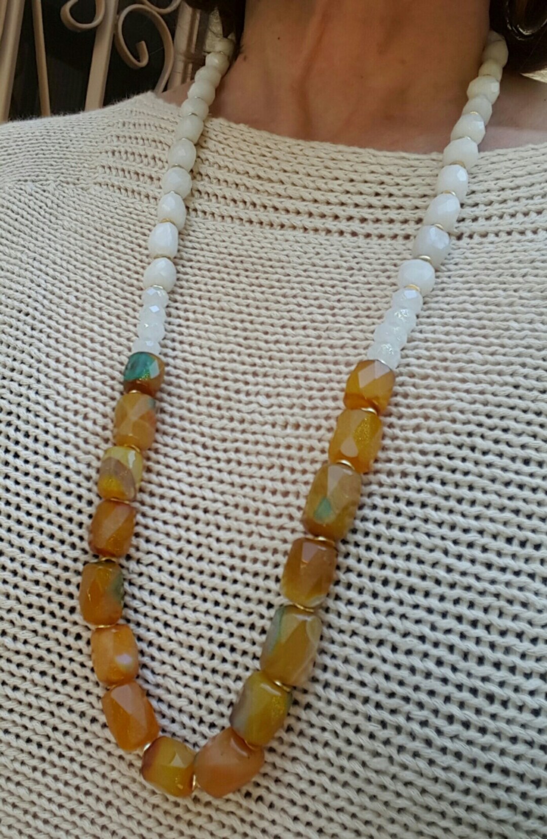 Agate Necklace - Etsy