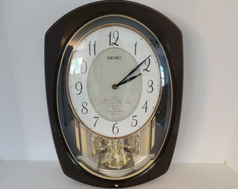 Seiko 'summer Symphony' Melodies in Motion Wall Clock With Swarovski ...