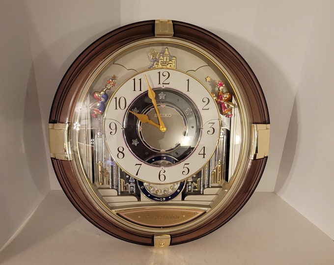 Seiko Melodies in Motion Music Wall Clock QXM111GRHD * Castle ...
