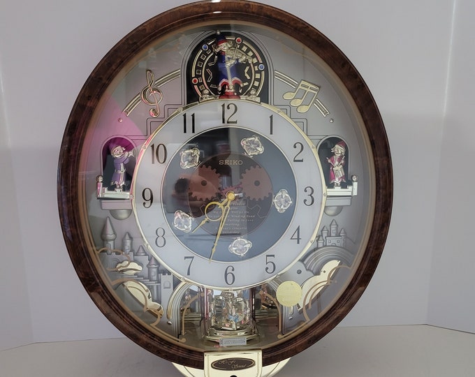 Seiko Melodies in Motion Swarovski Wall Clock * Love Me Tender ...