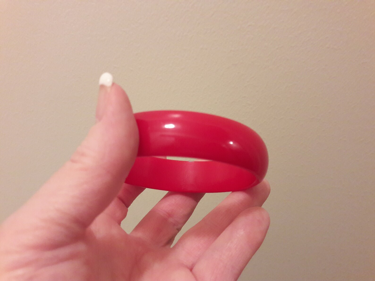 Vintage Bakelite Cuff Bangle Bracelet Chunky Cherry Red - Etsy