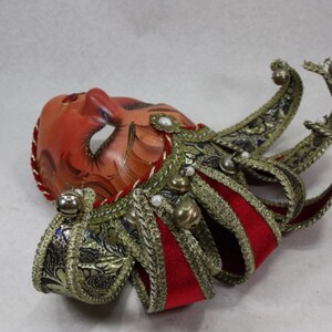 Vintage Venuzia * Italy * Hand Painted Ceramic Jester Mask Wall Decor ...