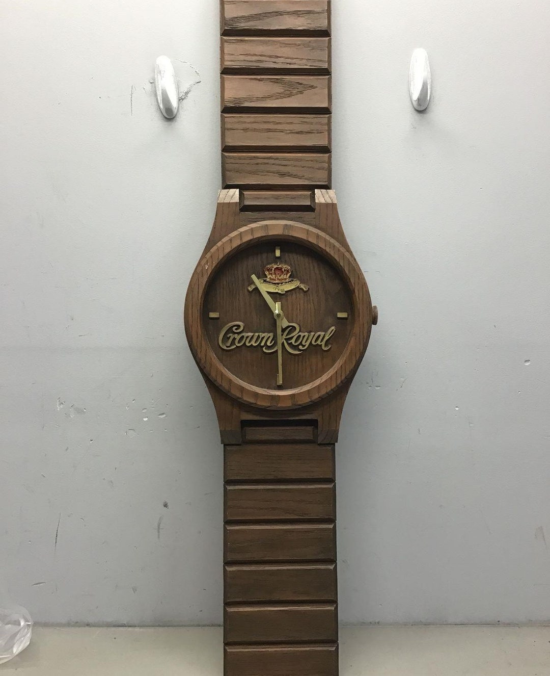 Crown Royal Wrist Watch Wood Wall Clock * Advertising Man Cave Bar 160892199 - Etsy