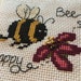 Cute Bee Cross Stitch Pattern: Bee Happy - Etsy