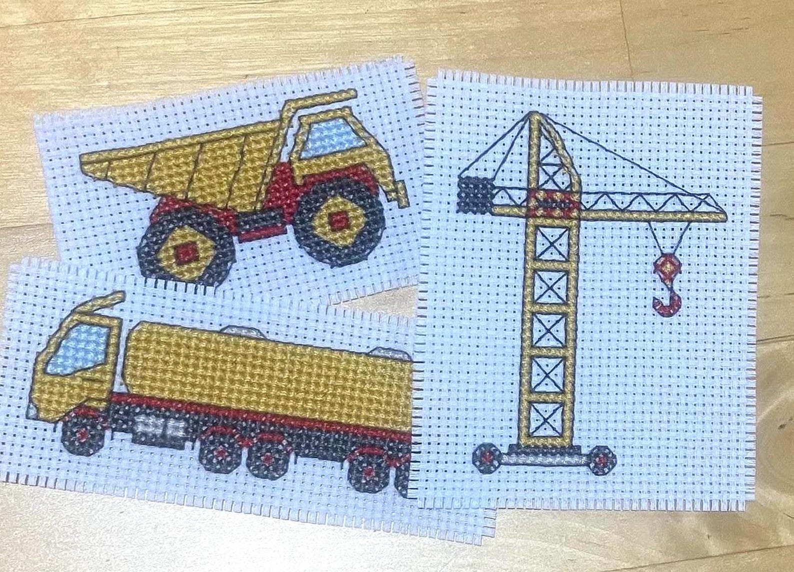 Cross Stitch Mini Motifs: Construction and Industry - Etsy