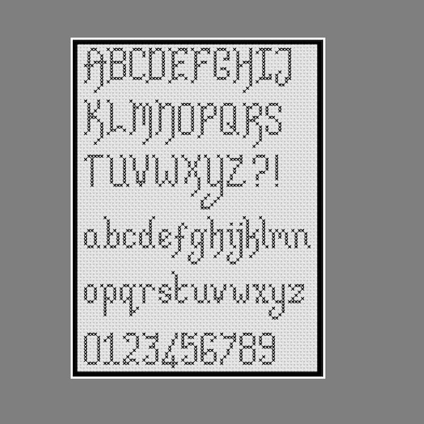 Cross Stitch Letters - Etsy