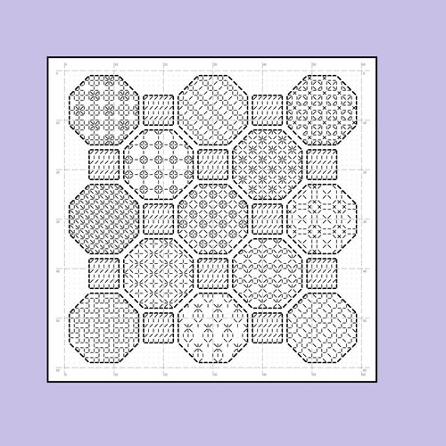 Octagon Sampler Blackwork Pattern - Etsy