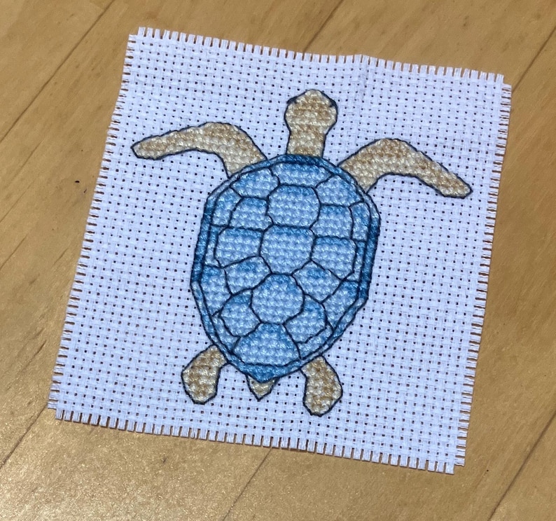 Turtle Mini: a Miniature Cross Stitch Pattern - Etsy