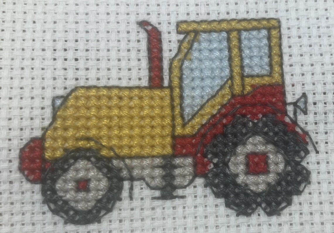 Cross Stitch Mini Motifs: Construction and Industry - Etsy