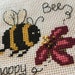 Cute Bee Cross Stitch Pattern: Bee Happy - Etsy