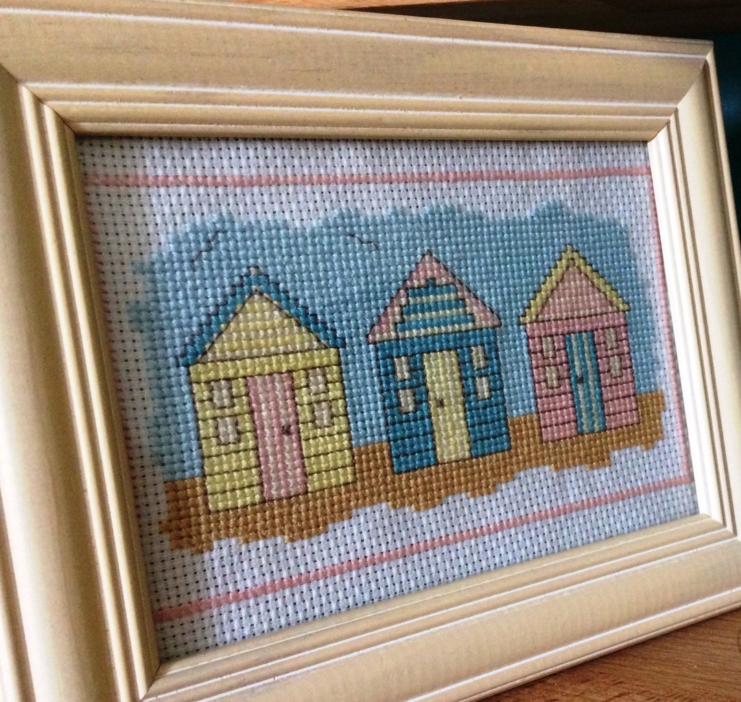 Beach Huts Cross Stitch Kit: Beach Scenes Series - Etsy