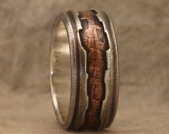 Rustic Wedding Ring | Etsy