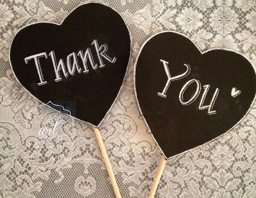 Thank You Chalkboard Signs. - Etsy