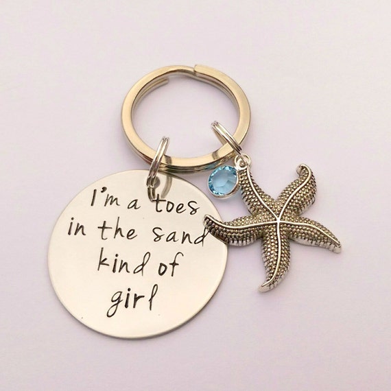 Toes in the Sand Keyring Starfish Keyring Starfish Gift | Etsy UK