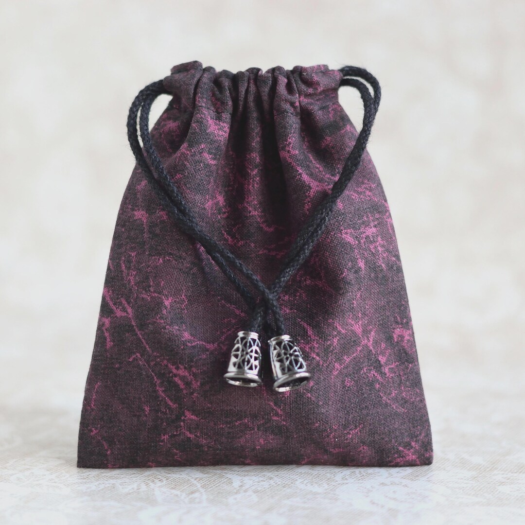 Small Lined Drawstring Pouch: Batik Print Cotton Bag for Small Gifts ...