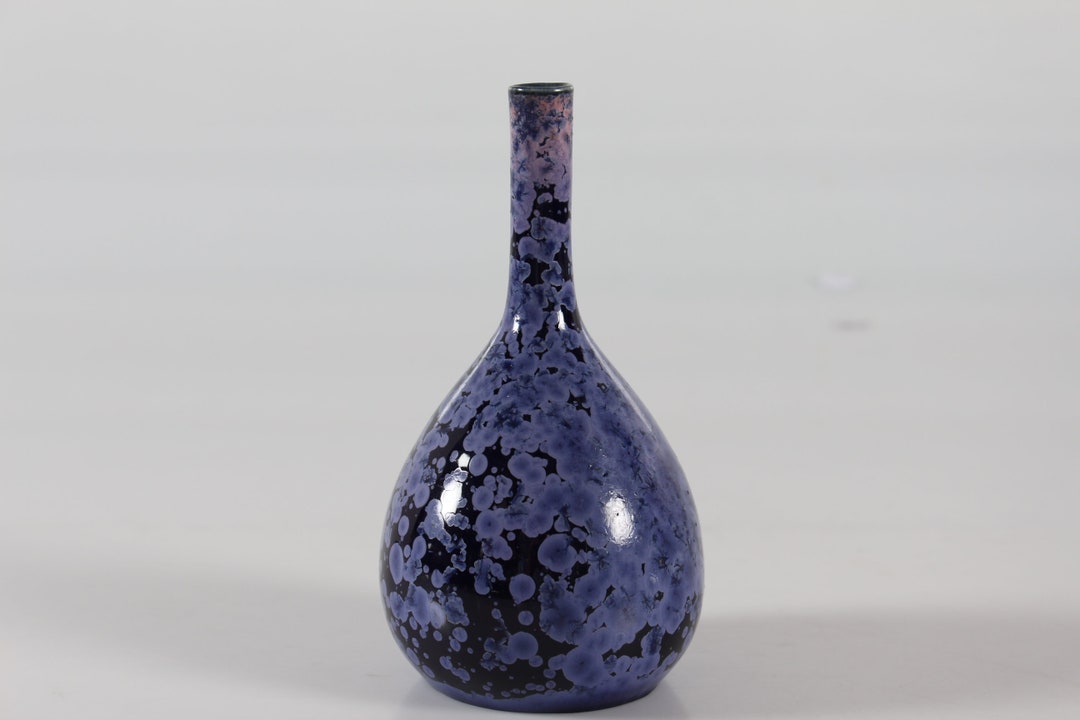 Rare Bing & Grøndahl Drop-shaped Vase With Slender Neck Decoratd With ...