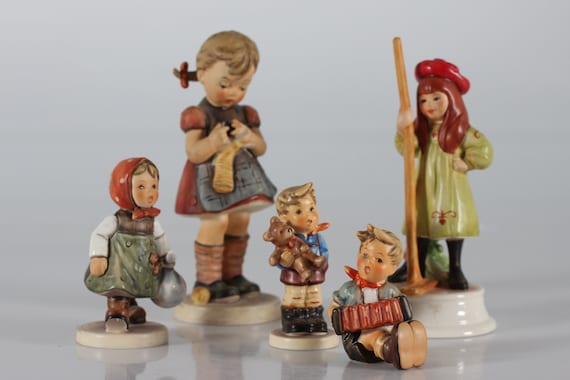 German Goebel Set of Five Porcelain Figurines of Children. One - Etsy