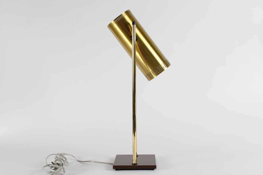 Jo Hammerborg Trombone Desk Lamp of Brass and Metal. Made by Fog and ...