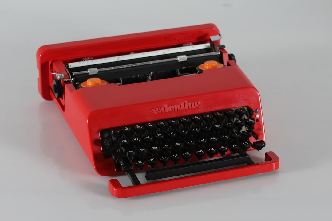 Vintage Olivetti Valentine Portable Typewriter by Ettore Sottsass and ...