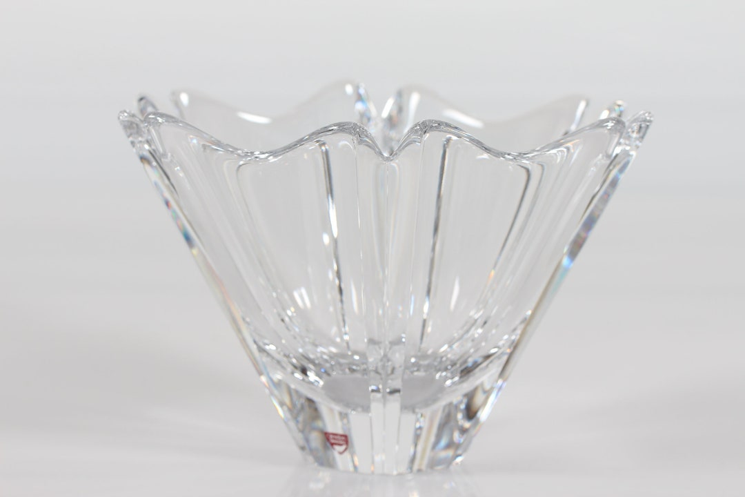 Orrefors Sweden Orion Large Crystal Glass Bowl Designed by Lars ...