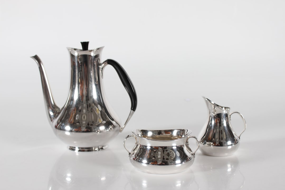 Danish Silver 830s Coffee Service Made by Cohr Silver in Denmark in the ...