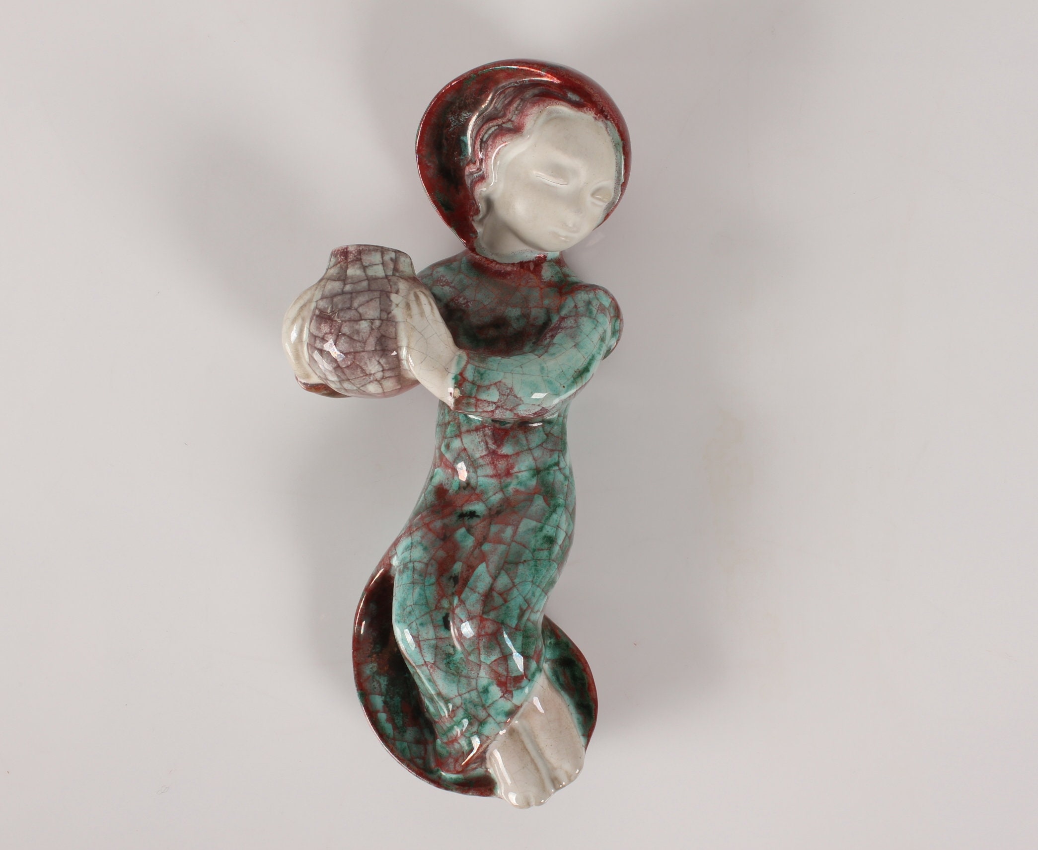 Michael Andersen & Son Wall Angel as Candleholder Model 3845-2 | Etsy