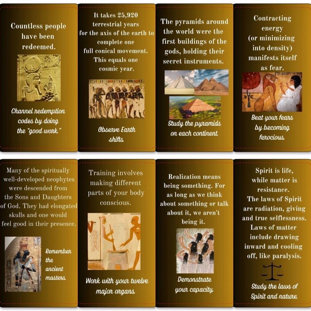 The Oracle of Horus 160 Cards Level 1 - Etsy