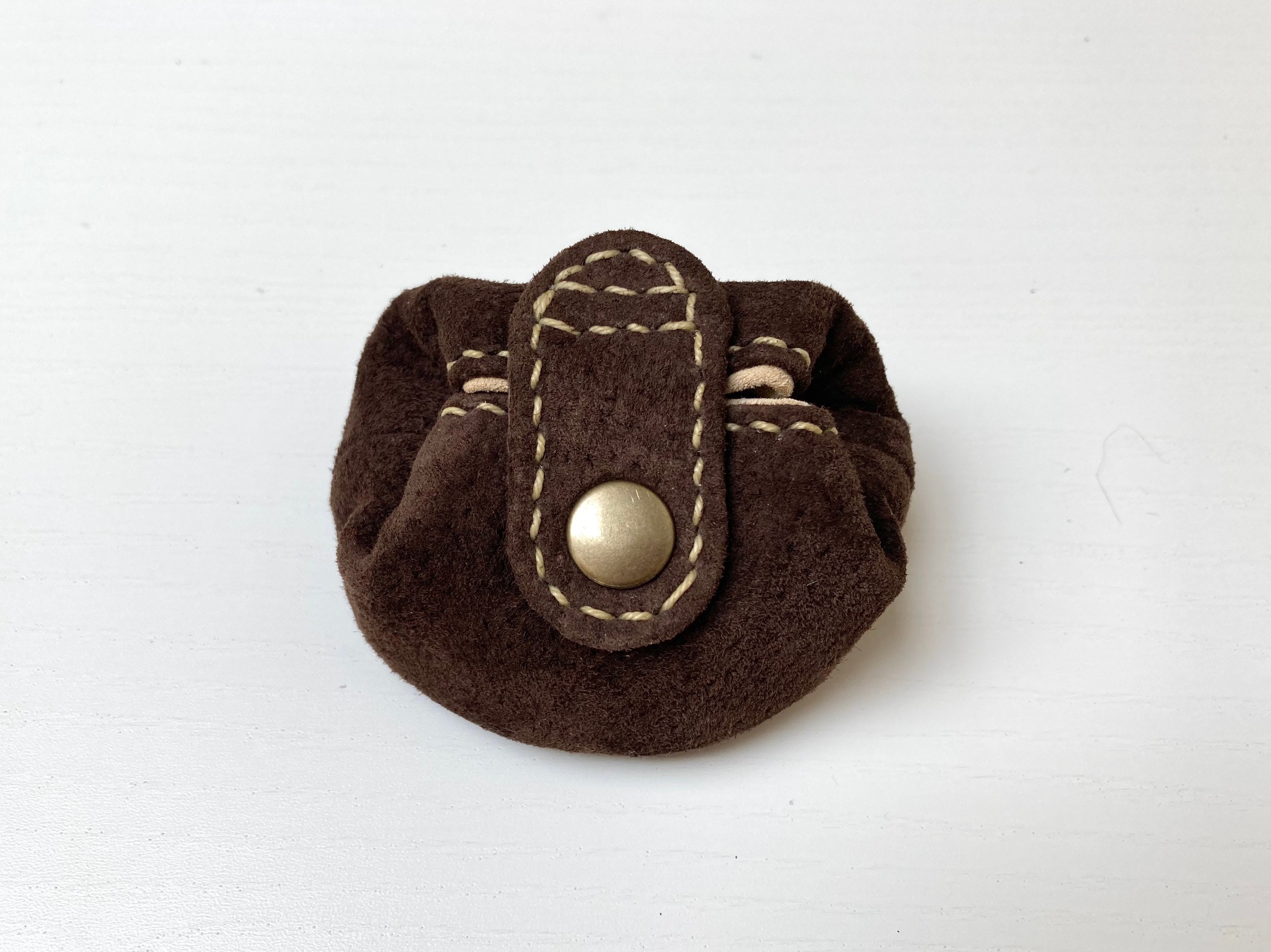 Tiny Coin Pouch, Suede Leather, Coin Pouch, Leather Coin Purse, Leather ...