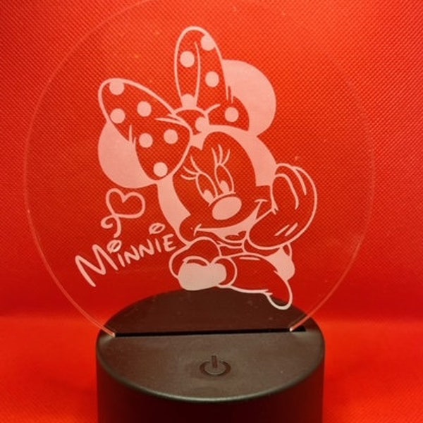 Minnie Mouse Light Block - Etsy