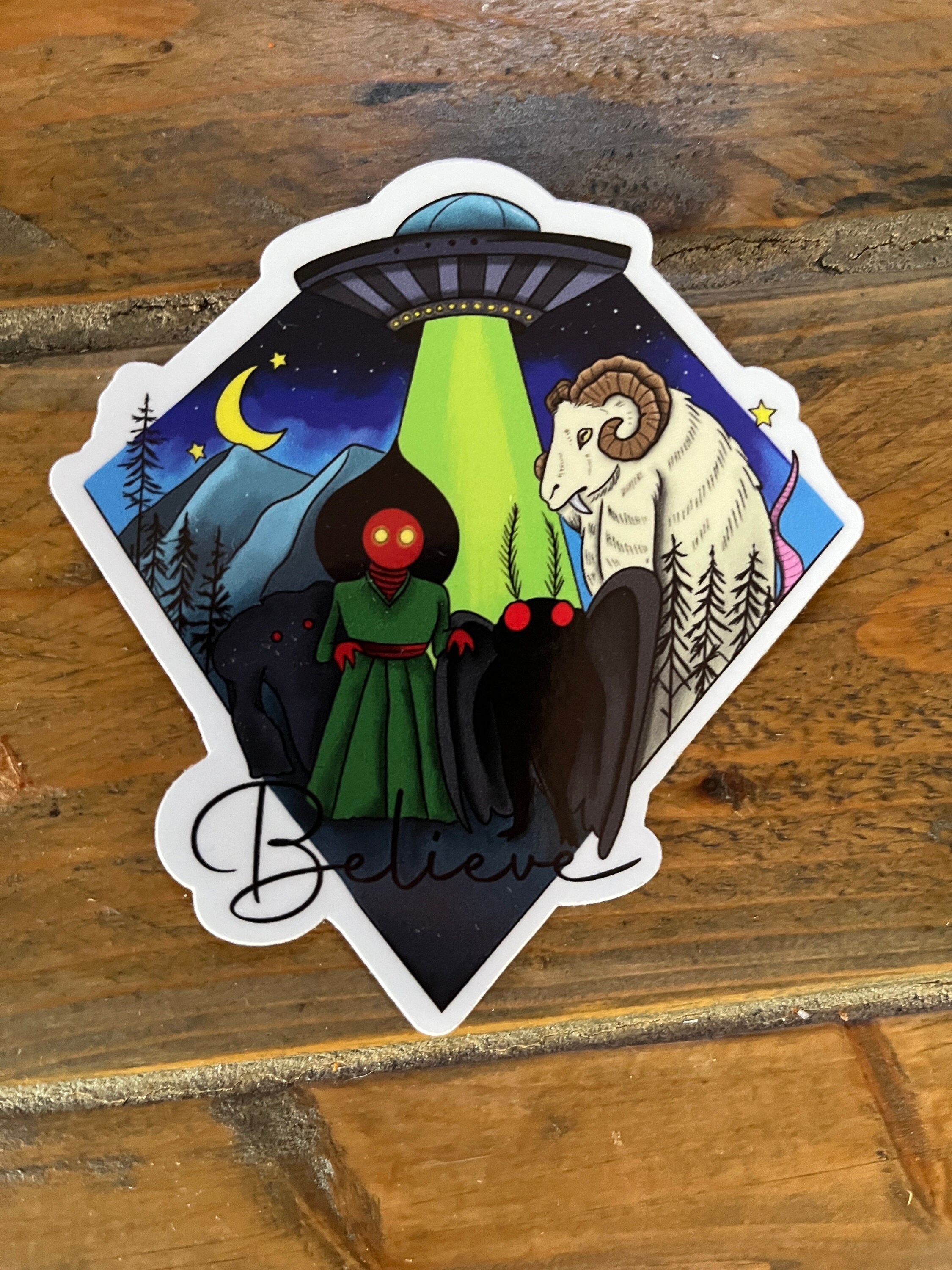 Believe in Cryptids Sticker - Etsy