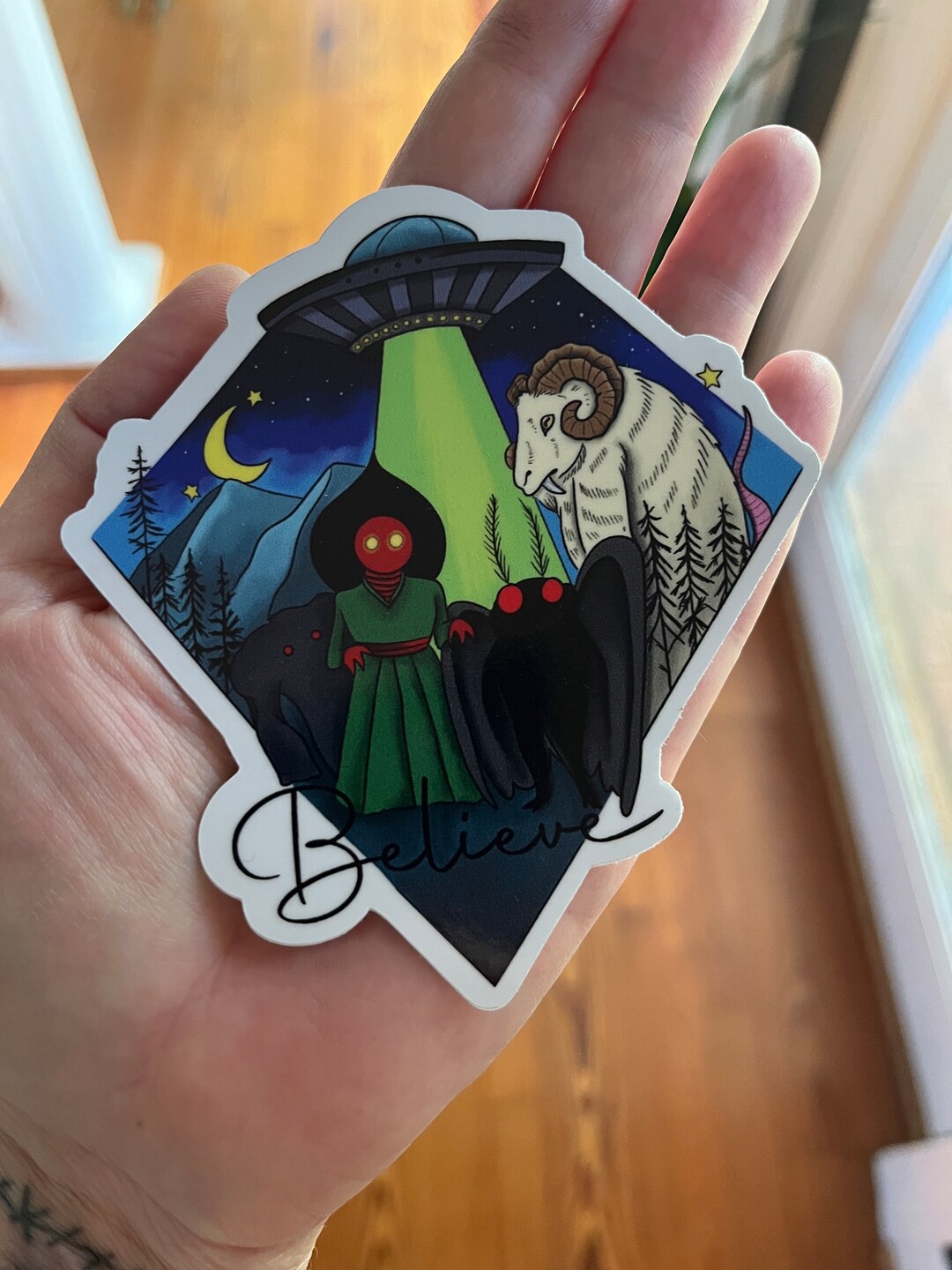 Believe in Cryptids Sticker - Etsy