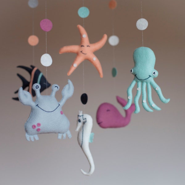 Sea Creatures Mobile - Etsy