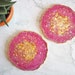 Fuchsia Geode Resin Coasters, Fuchsia Resin Coasters, Gifts for Home ...