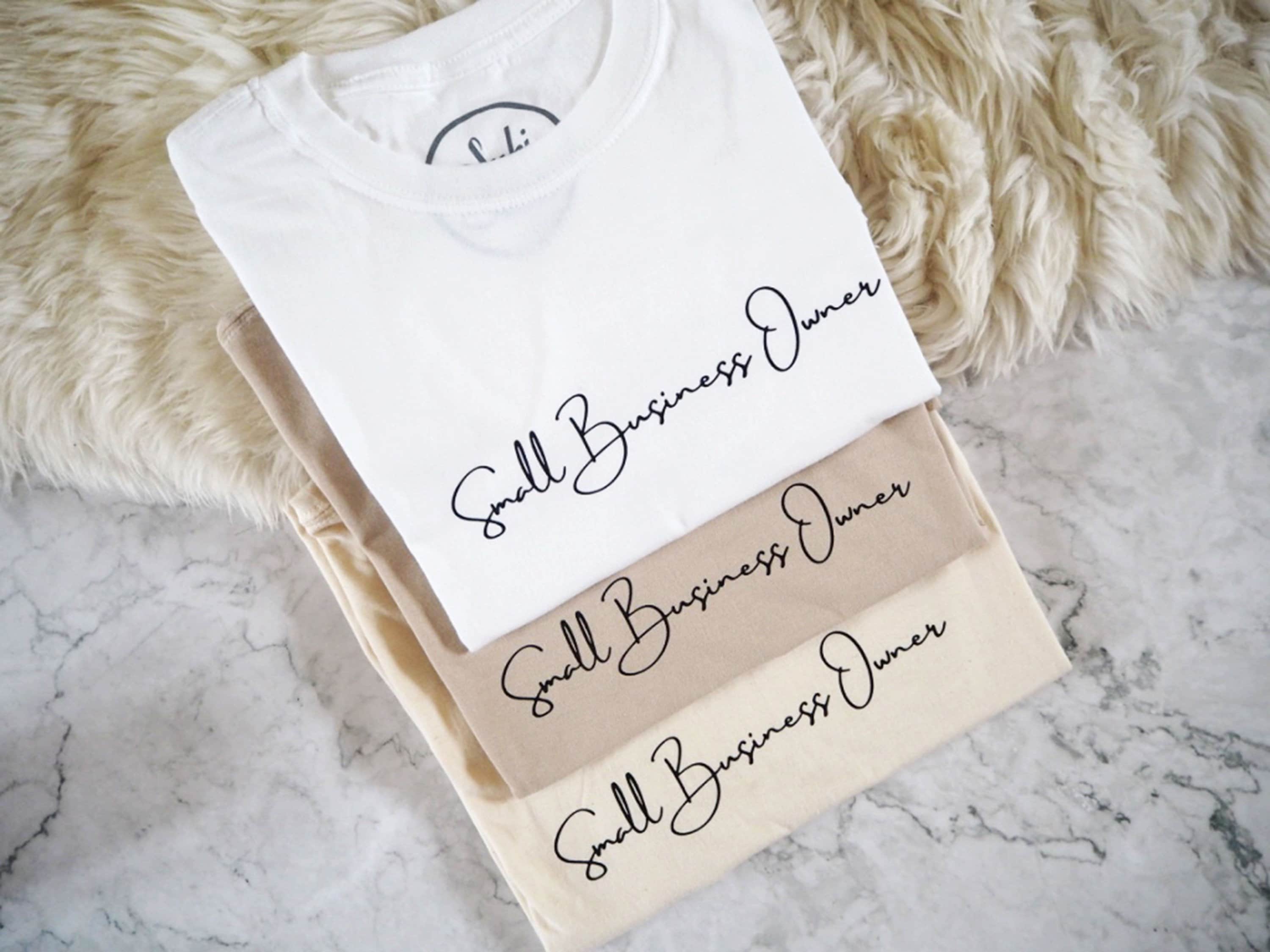 PRE ORDER Small Business Owner T-shirt Crew Neck T-shirt - Etsy UK