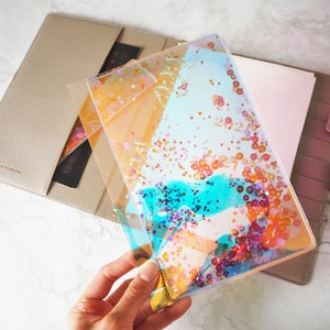 A5 Planner Shaker Dashboard, Holographic Vinyl Sequin Dashboard, A5 ...