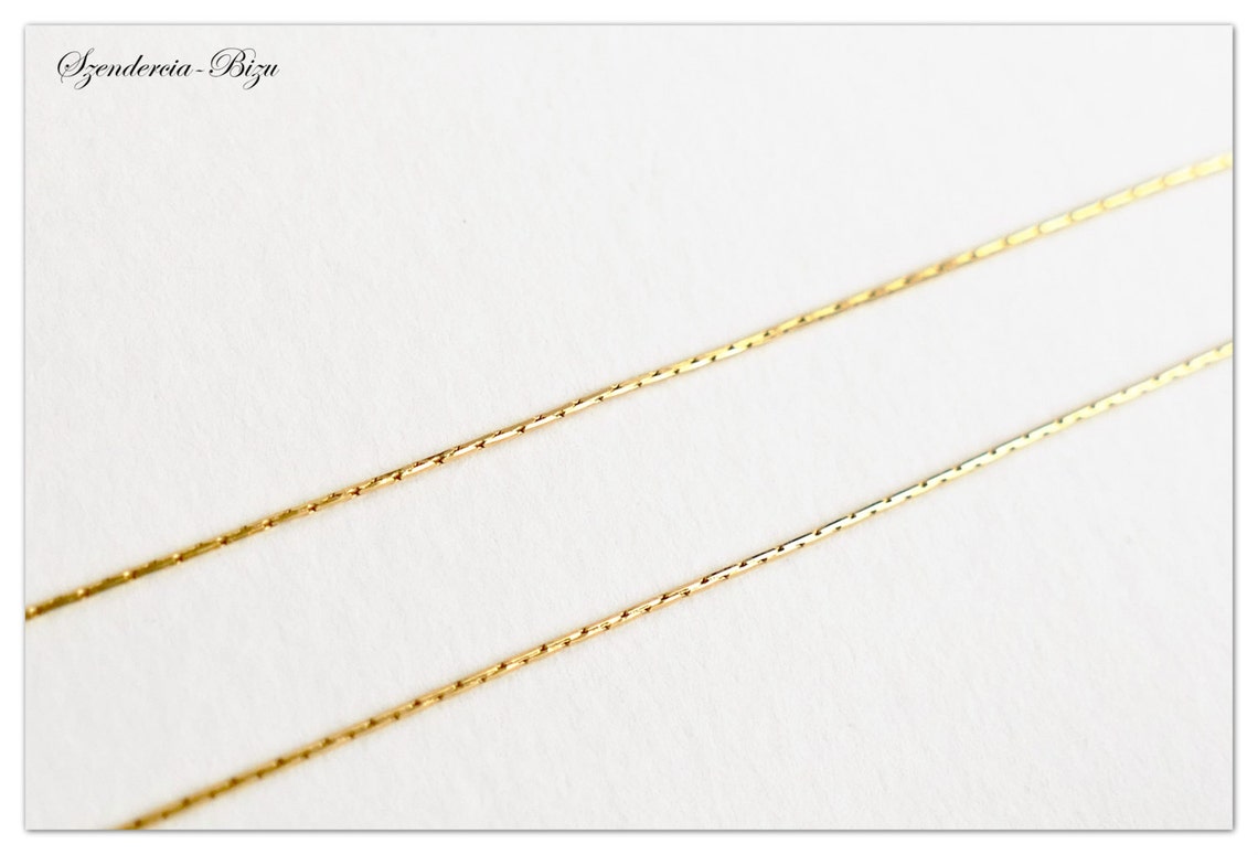 16 18 20 24K Gold plated silver Cardano necklace gilded | Etsy